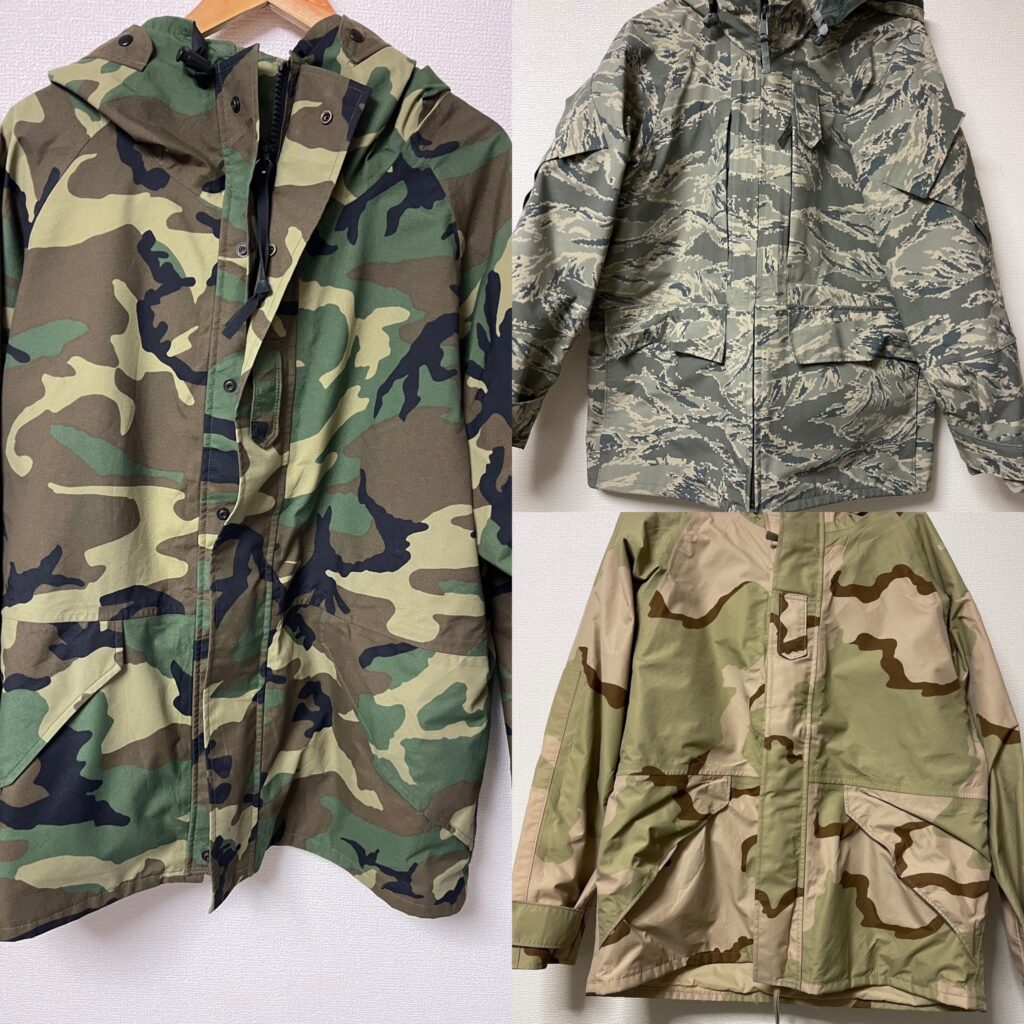 ECWCS エクワックス GEN1 GEN2 の違いをカラーごとに比較。迷彩・デジタル・デザートカラー